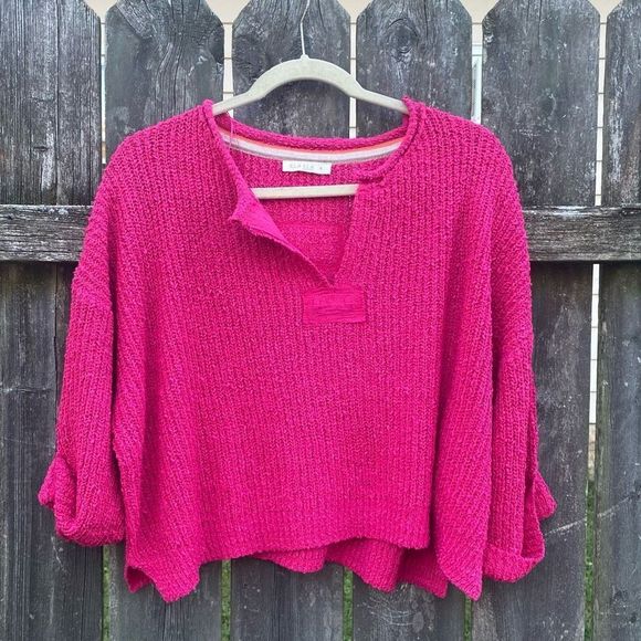 ILLA ILLA | Sweaters | Illa Illabarbie Pink Cropped Knitted Sweater S ...